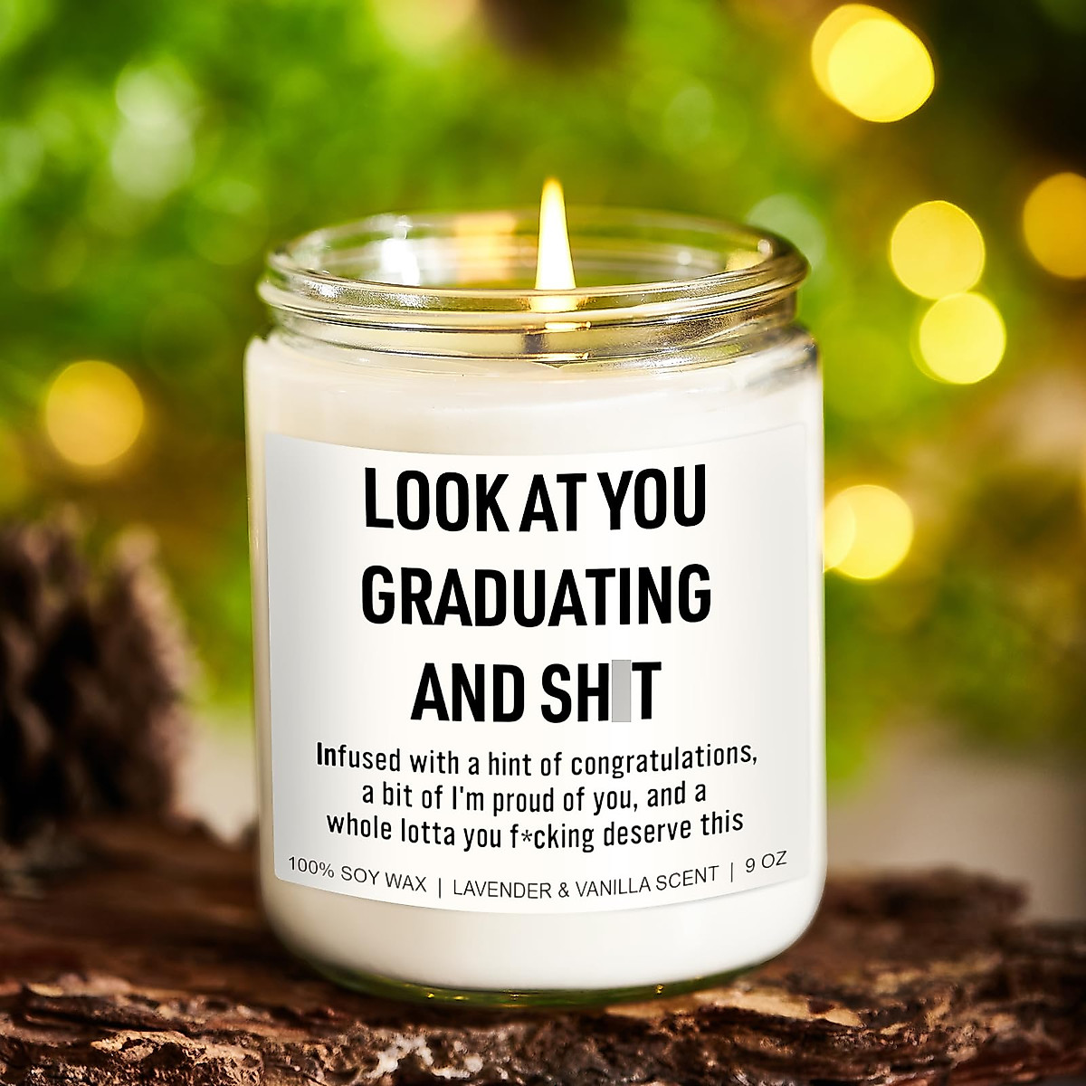 Younift Funny Grad Candle, Graduation Gifts for Women, College Graduation Gifts, High School, Masters Degree Graduation Gifts, Phd, Nurse Graduation Gifts, 2024 Graduation Gifts for Him, Her