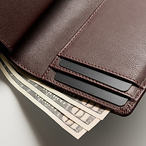 Revelot Cardholder Wallet/Genuine Leather with RFID Blocking / W1 (Coffee Nappa)