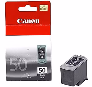 Canon PG-50 Ink Cartridge, Black - in Retail Packaging
