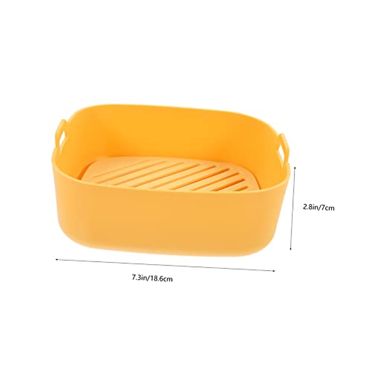 Housoutil Air Fryer Pad Silicone Oven Liner Home Fryer Air Fryer Oven Pan Air Fryer Inserts Pads Oven Air Fryer Basket Air Fryer Cooking Pot Silicone Pot Silicone Baking Pot Baking Liners