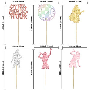 Gyufise 24Pcs Music Singer Cupcake Toppers Popular Singer Cupcake Pick Decorations for Love Theme Party Birthday Decoration Supplies