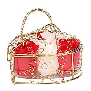 Heart Scented Bath Body Soap Handmade Petal, 6PCS Rose Flower Soap Wedding Decoration Favors Gifts, Parties, Bridal Shower, Wedding Favors for Guests, Valentine Day Decoration Fastest Delivery