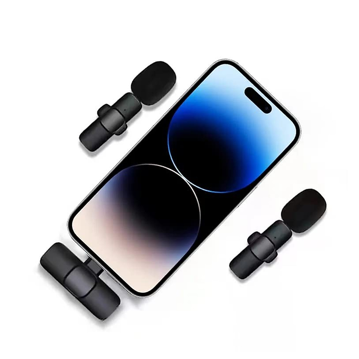 Z Innovations Wireless Lavalier Microphone, Dual Omnidirectional, Plug-and-Play, Compatible with iOS and Android, Ideal for Vlogging, Live Streaming, Interviewing, and Recording