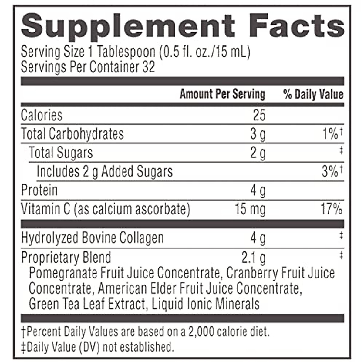 NeoCell Collagen Peptides + Vitamin C Liquid, 4g Collagen Per Serving, Gluten Free, Types 1 & 3, Promotes Healthy Skin, Hair, Nails & Joint Support, Pomegranate, 16 Oz