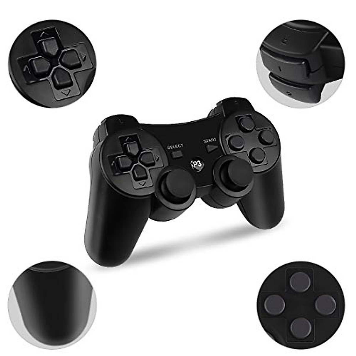 Wireless Controllers for PS3 Playstation 3 Dual Shock (Pack of 2,ClearBlue and ClearGreen)