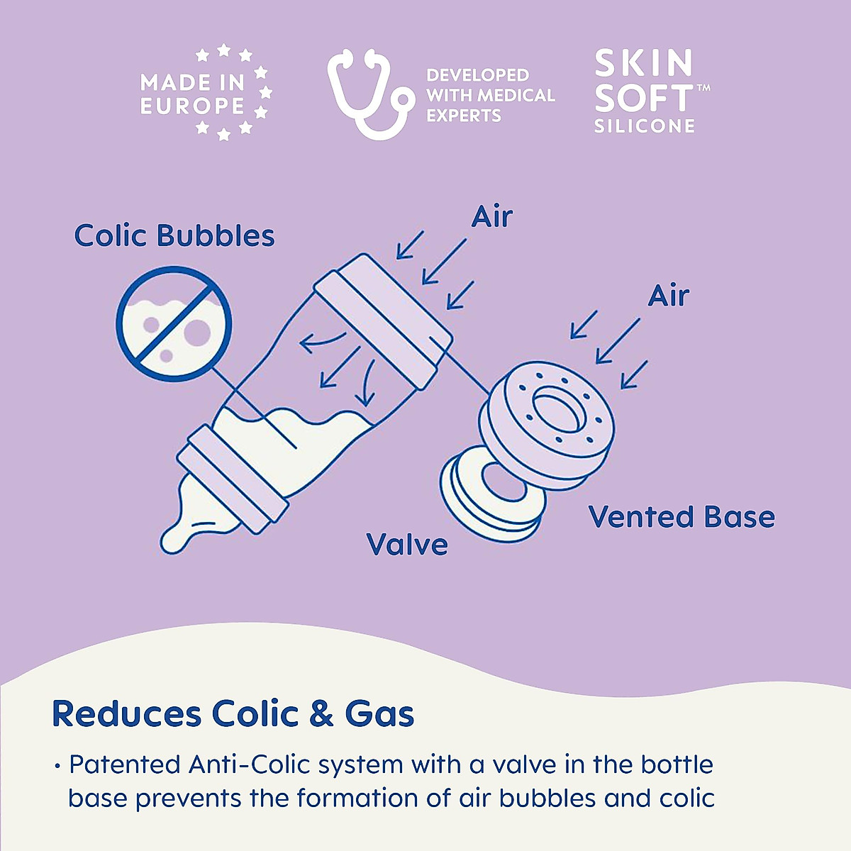 MAM Newborn Essentials "Baby Essentials" Matte Gift Set (10-Piece), Easy Start Anti-Colic Baby Bottles, Baby Pacifiers