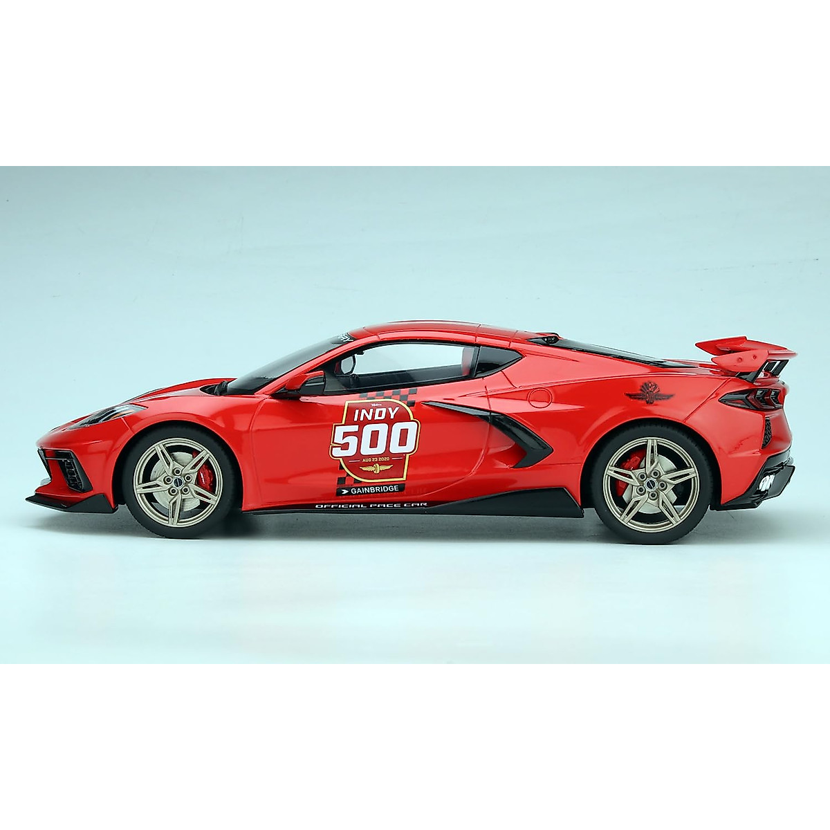 Real Art Replicas 2020 Chevy Corvette Stingray 104th Indy 500", Red 1/18 Diecast Car