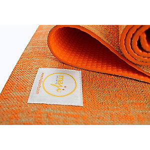 Maji Sports Jute Yoga Mat, Orange, 24 x 68 x 4.5mm