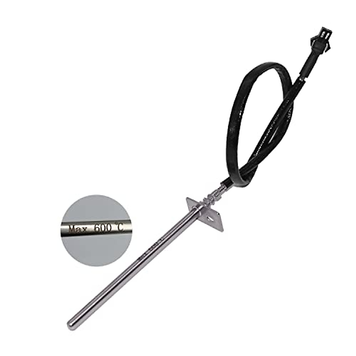 Replacement Temperature Sensor for The Char-Griller Gravity Fed 980 Charcoal Grill, Temperature Resistance Up to 1112°F, Imported Pt1000 Resistor
