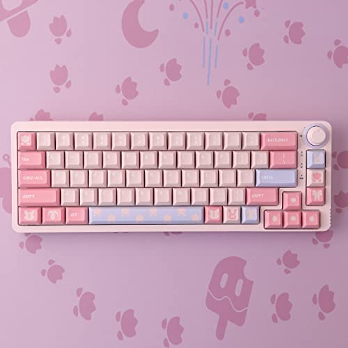 JOMKIZ Keycaps,143 Keys KCA Profile Garden Party Theme Custom Keycaps Set for Cherry MX Gateron Kailh Switches Mechanical Gaming Keyboard