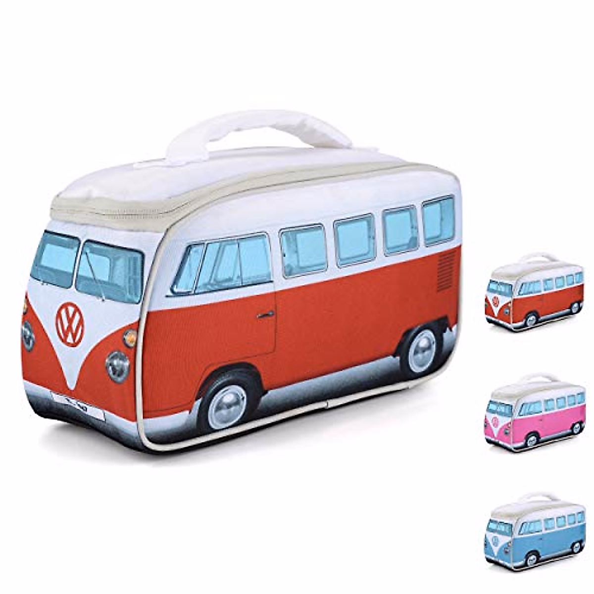 Volkswagen Insulated Lunch Box Bag - Spacious Reusable Tote Cooler Bag for Kids and Adults with Carry Handle - Official VW Bus Accessories, Multiple Colors