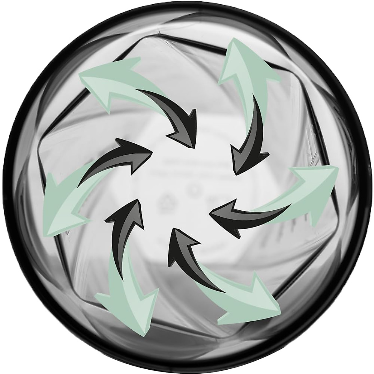 HELIMIX 1.5 Vortex Blender Shaker Bottle Holds Upto 20oz | No Blending Ball or Whisk | USA Made | Portable Pre Workout Whey Protein Drink Shaker Cup | Mixes Cocktails Smoothies Shakes | Top Rack Safe