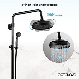 Oil Rubbed Bronze 8’’ Shower Faucet 2 Lever Handle Bathtub Spout 3 Function Bathroom Wall Mount Kitchen Faucet 8’’ Center 9’’ Spout Reach 2 Cross Handle Victorian Kitchen Sink Faucets