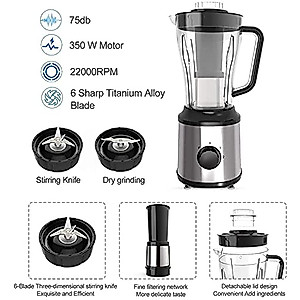 Water cup Electric juicer Blender Blender 22 000Rpm High Speed U200BU200Bblender Ice Crusher With 3 Control Speeds And 1.8L Glass Jar 3 Titanium Alloy Sharp Blades For Ice/Nuts/ ZJ666