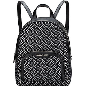 Michael Kors Jaycee Backpack Black Medium Leather, Black