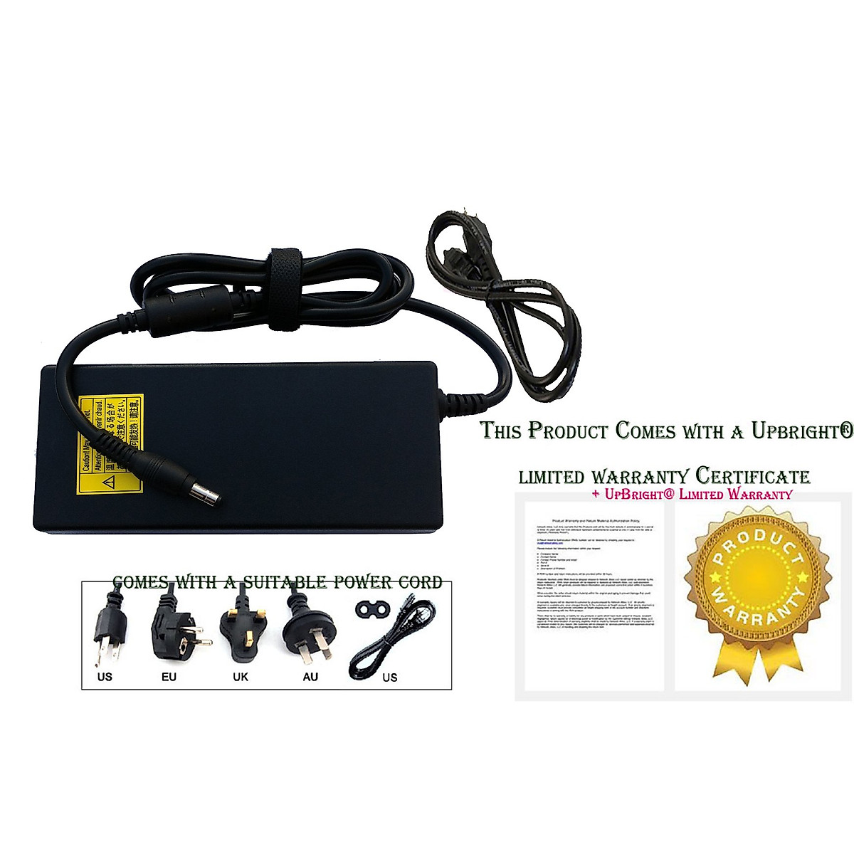 UpBright New AC Adapter for Western Digital WD Sentinel DX4000 WDBLGT0040KBK WDBLGT0060KBK WDBLGT0080KBK WDBLGT0120KBK WDBLGT0160KBK 4TB 6TB 8TB 12TB 16TB Small Business Storage Server Power Supply