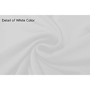 HoneyEcho Cropped Long Sleeve Tops for Women Turtleneck Long Sleeve Undershirts for Women Half Tees for Workout White X-Large