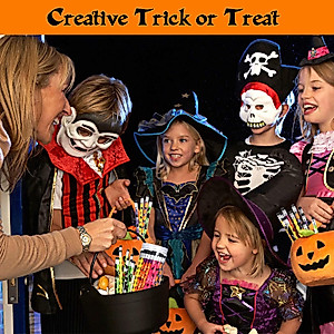 50Pcs Halloween Pencils Colorful Wood Pencils with Erasers Assorted Pattern Pencils for Halloween Party Favors Trick or Treat Halloween Goodies Bags Filler Game Prizes Classroom Rewards for Kids Adult