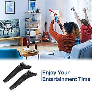 TV Legs for LG 43in TV UJ LJ Series, Compatible with LG TV Stand Replacement Base 43UJ6300 43UJ6300PUA 43UJ630T 43UJ635T 43LJ5500 43LJ550M 43LJ5550 43LJ5500UA with Screws