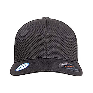 Flexfit mens Cool & Dry 3d Hexagon Jersey Hat, Black, Small-Medium US