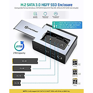 Docking Station, UtechSmart 15 in 1 Triple Monitors USB C Docking Station,Compatible with macOS&Windows,Thunderbolt 3 Dock with SSD Enclosure (2*HDMI,DP, PD3.0,SD/TF,RJ45,Audio&Micro,USB Ports)