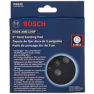 BOSCH RS035 Hard Hook-&-Loop Sander Backing Pad , Black