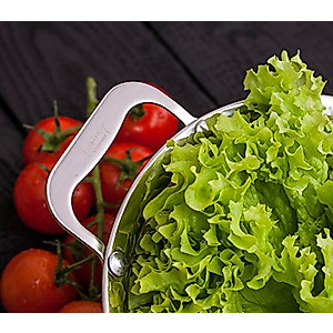 9" Kitchen Fine Mesh Strainer with Sturdy Handle and Wider Hook - Perfect for Quinoa