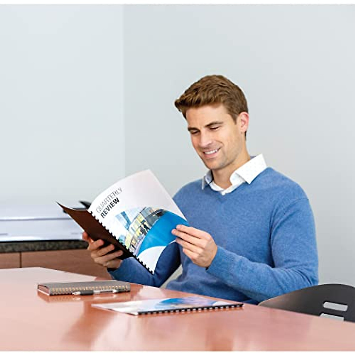 Fellowes Plastic Combs - Round Back, 1/4 Inch, 100 Pack, Black (52366)