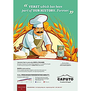 Antimo Caputo Lievito Active Dry Yeast 3.5 Ounce Can - Made in Italy - Perfect with 00 Flour