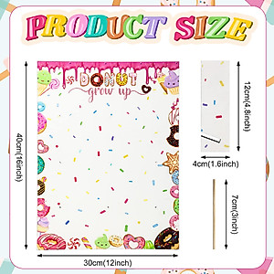 Marsui Doughnut Party Decoration, Doughnut Dessert Food Buffet Display Doughnut Bagel Holder Stand Candy Donuts Grow up Reusable Table Rack Display for Wedding Kids Birthday Baby Shower Party Supplies