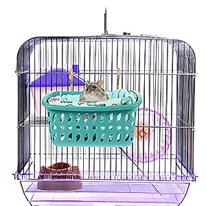 PATKAW Hanging Hamster Bed Rat Hammock House Bedding Small Pet Animals Cage Nest Habitats Hanging Basket Warm Bed for Guinea Pig Rat