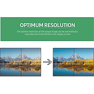 3 x 3 TV Wall Controller, TV Wall Splicer Video Wall Controller 3 x 3, Multi Screen Splicer 4K, 3 x 3 Image Control (US Plug)