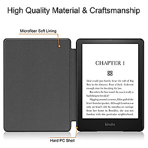 Case Compatible with Kindle Paperwhite Case Fits 10th Generation 2018 Released eBook Reader Covers Smart Accessories PU Leather Kindle Covers - Book Cover