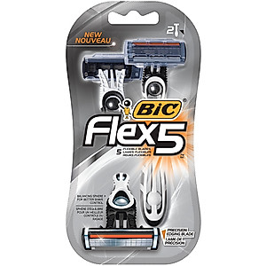 Bic Flex 5 Men'S Shaver Size 2pk Bic Flex 5 Men'S Shaver 2pk