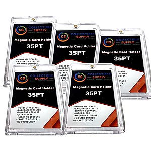 5 Pack Collectible Supply Magnetic Card Holder 35 PT. (5 Total Holders) Trading Gaming Storage & Protection