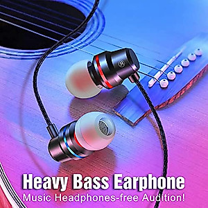 USB C Headphones with Built-in Mic Stereo Sound Earbuds Wired Earphones for Samsung Galaxy S21 Plus S20 FE Oneplus 9 Pro iOS Android