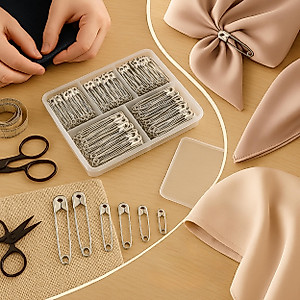 Mr. Pen- Safety Pins, Safety Pins Assorted, 300 Pack, Assorted Safety Pins, Safety Pin, Small Safety Pins, Safety Pins Bulk, Large Safety Pins, Safety Pins for Clothes, 5.4 x 4.4 x 0.7 inch