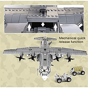 General Jim's AC-130 Gunship Building Blocks Plane Military Bricks Set - Ground-Attack Aircraft with Interactive Features | Compatibke with Cobi, Lego Sets and All Major Brands
