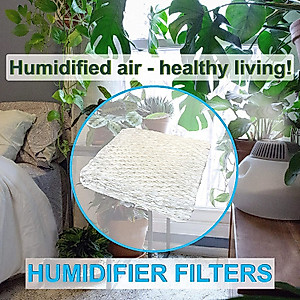 HQRP 2-Pack Humidifier Wick Filter Compatible with Sears Kenmore 14803, 14804, 14103, 14104, 14113, 14114, 14121, 14122 Humidifiers