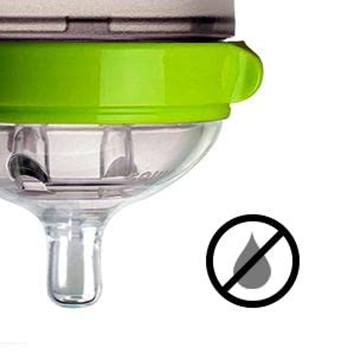 ROMIRUS Bottle Collars Rings Replacement for Comotomo Baby Feeding Bottles, 4 Count (Green)