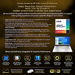 HP Envy 17T 2022 Laptop, i7-1195G7 11th gen, 32GB RAM, 1 TB NVMe SSD, 17.3" FHD Touch, Thunderbolt 4, Win 11 PRO, WiFi 6, B&O Audio, USB-A, Intel Xe Graphics, Silver, 64GB Tech Warehouse Flashdrive