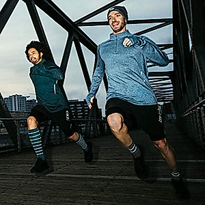 CEP Reflective mid-Cut Socks, Green, Men IV