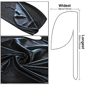 3PCS Silky Durags Pack for Men Waves, Satin Doo Rag, Award 1 Wave Cap,G