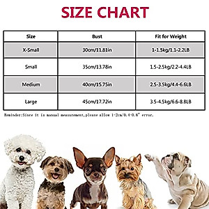 Dog Clothes for Small Dogs Girl, Plaid Dog Dresses Dog Dress Harness with Leash Set,Cute Dog Clothes for Cats Bunny Chihuahua Yorkie Pet Outfits (Small, Red)