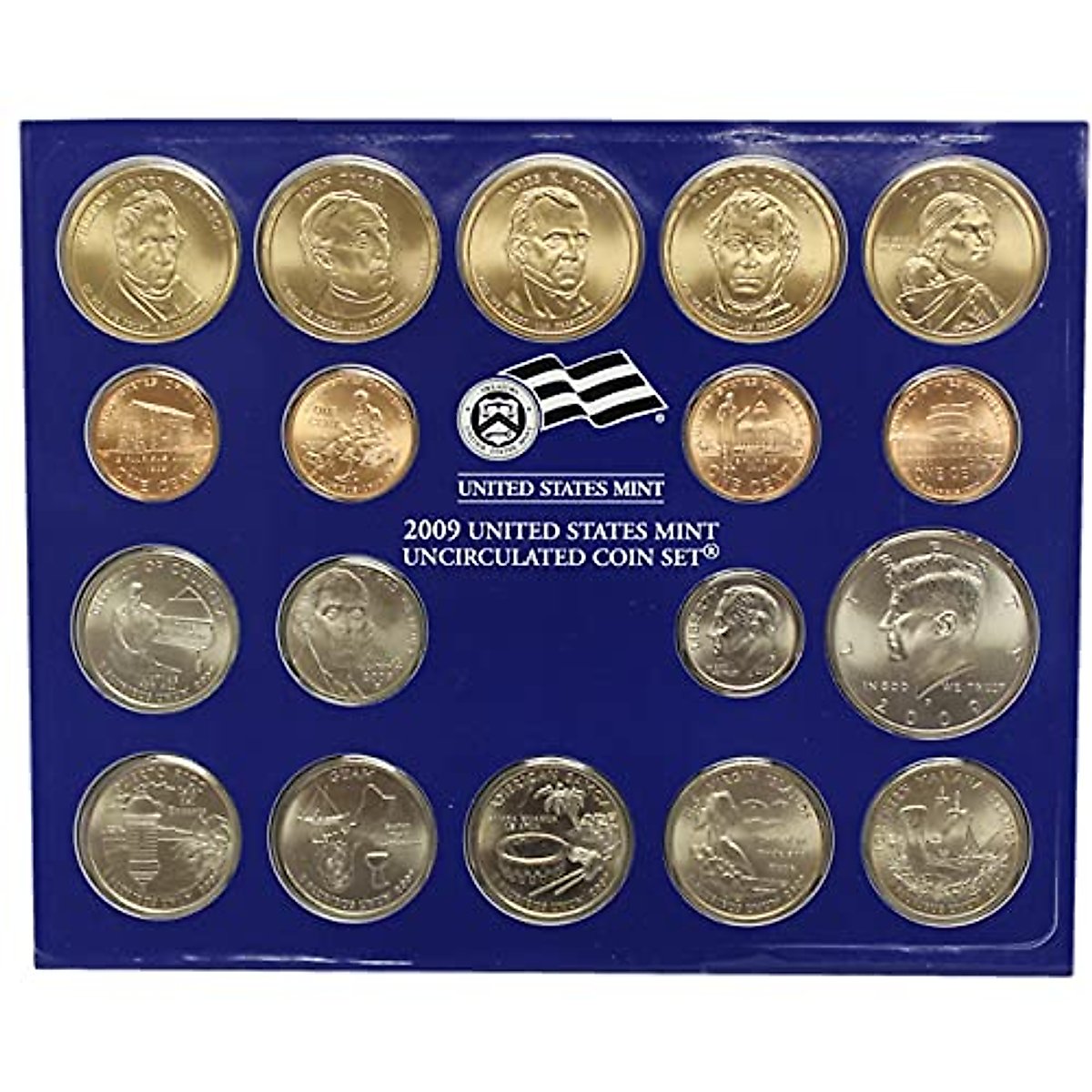 2009 P, D U.S. Mint - 36 Coin Uncirculated Set with CoA Uncirculated