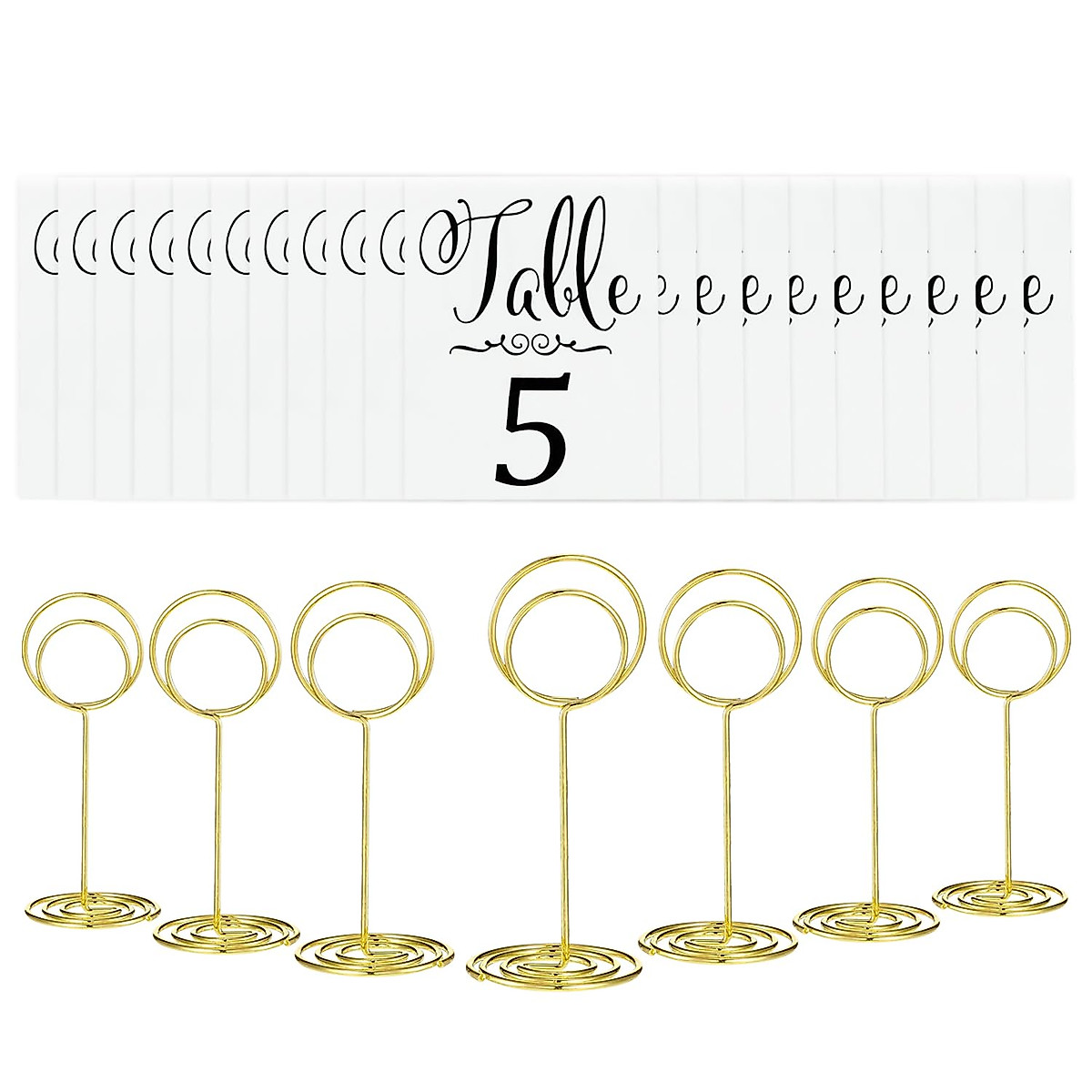 1 to 20 Table Numbers with Holders Base for Wedding Banquet Party Table Home Birthday DecorationPlace Card Holders
