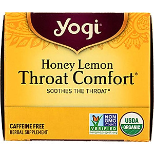 Yogi Tea, Honey Lemon Throat Comfort, 16 Count