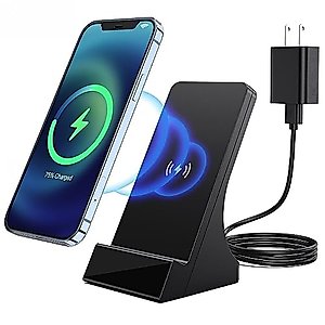 LIZVIE for iPhone Wireless Charger with Hidden Spy Camera Remote App Alarm Motion Detection Night Vision Security for Home and Office