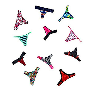 Dircho Women Underwear Variety of Panties Thong G-string T-back Tanga Pack of 10&20 (10 Pcs, XX-Large)