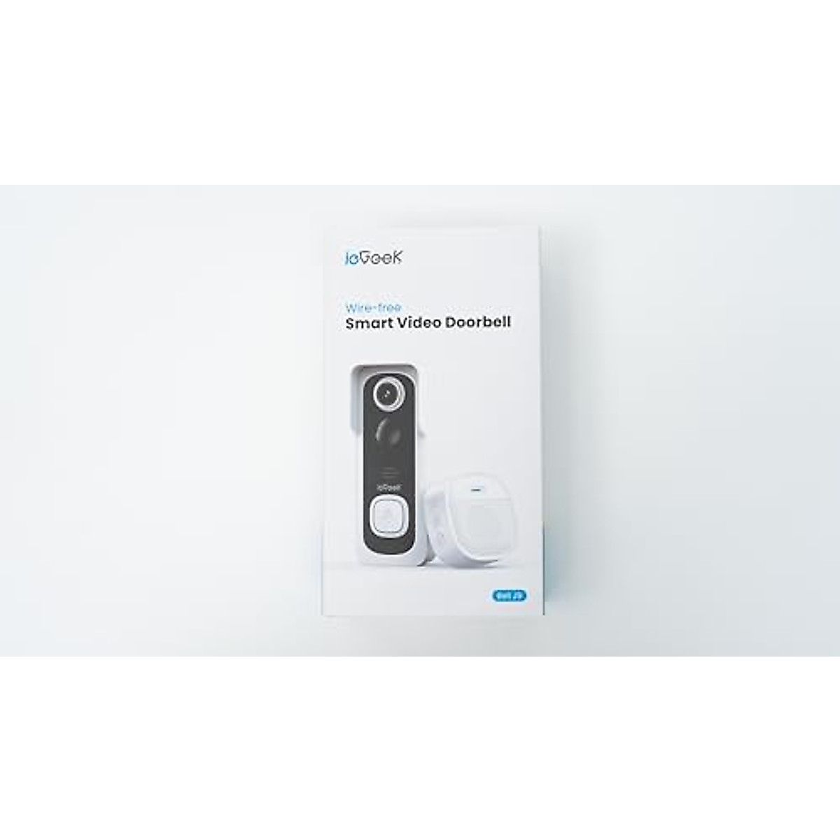 ieGeek Doorbell Camera Wireless No Subscription - Wireless Video Doorbell with Chime, Doorbell with Camera 1080P FHD, Voice Changer, 2-Way Audio, PIR Motion Detection, 2.4Ghz WiFi, Works with Alexa